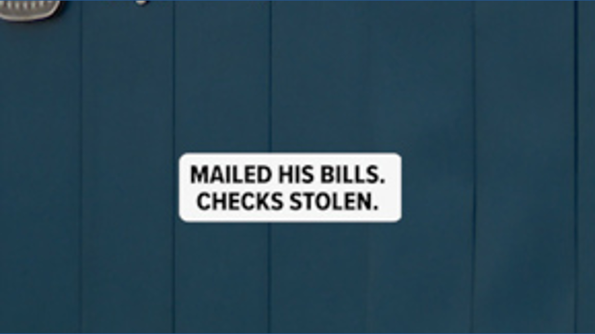 Checks stolen after drop off at post office