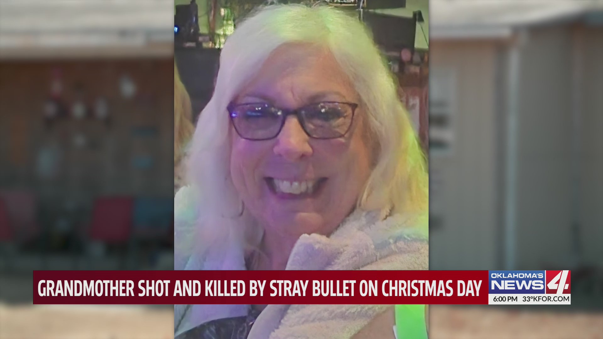 Grandmother shot and killed by stray bullet on Christmas Day