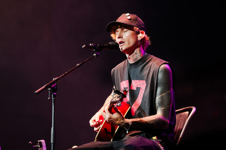 Machine Gun Kelly's tour post grabs attention over shirtless video