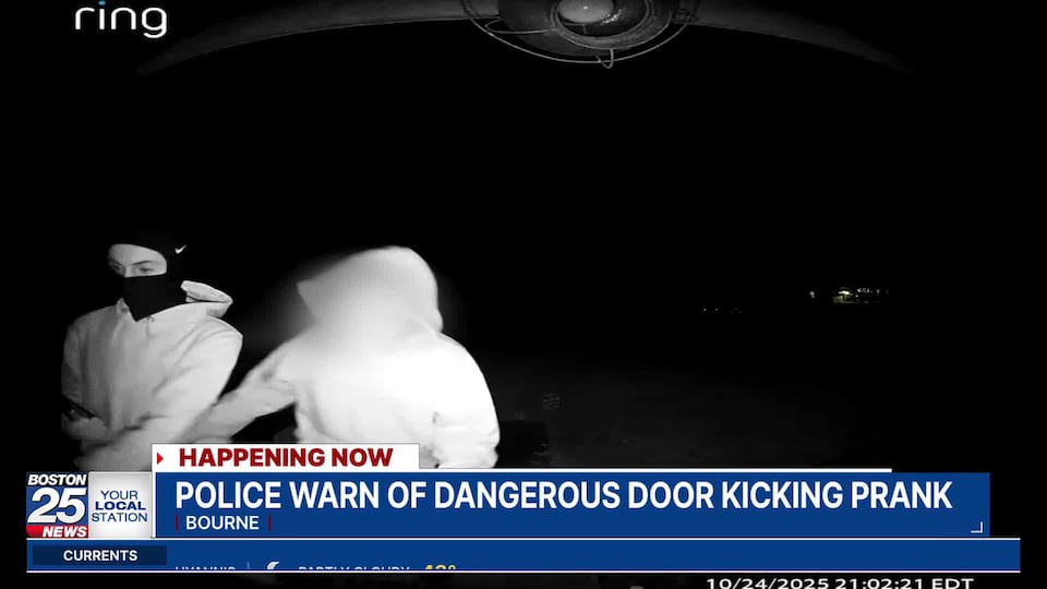 'It was terrifying': Viral 'Door Kick Challenge' targets Bourne residents