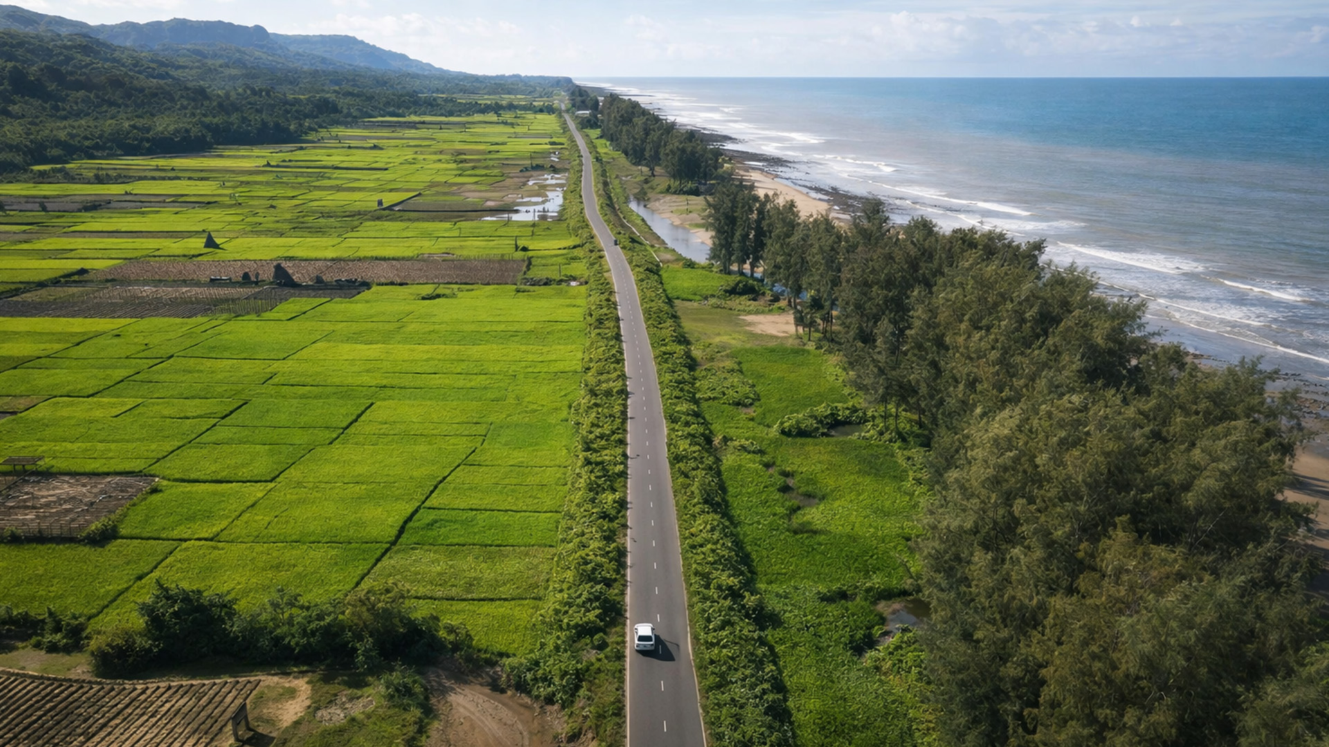 The road that touches two worlds