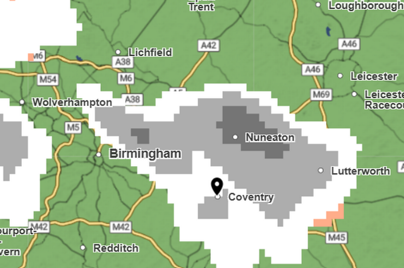 Met Office snow map shows exactly when wintry showers will hit Coventry ...