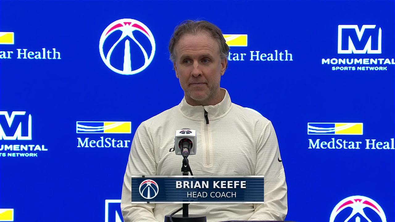 PHX 115, WAS 101: Wizards coach Brian Keefe full media availability