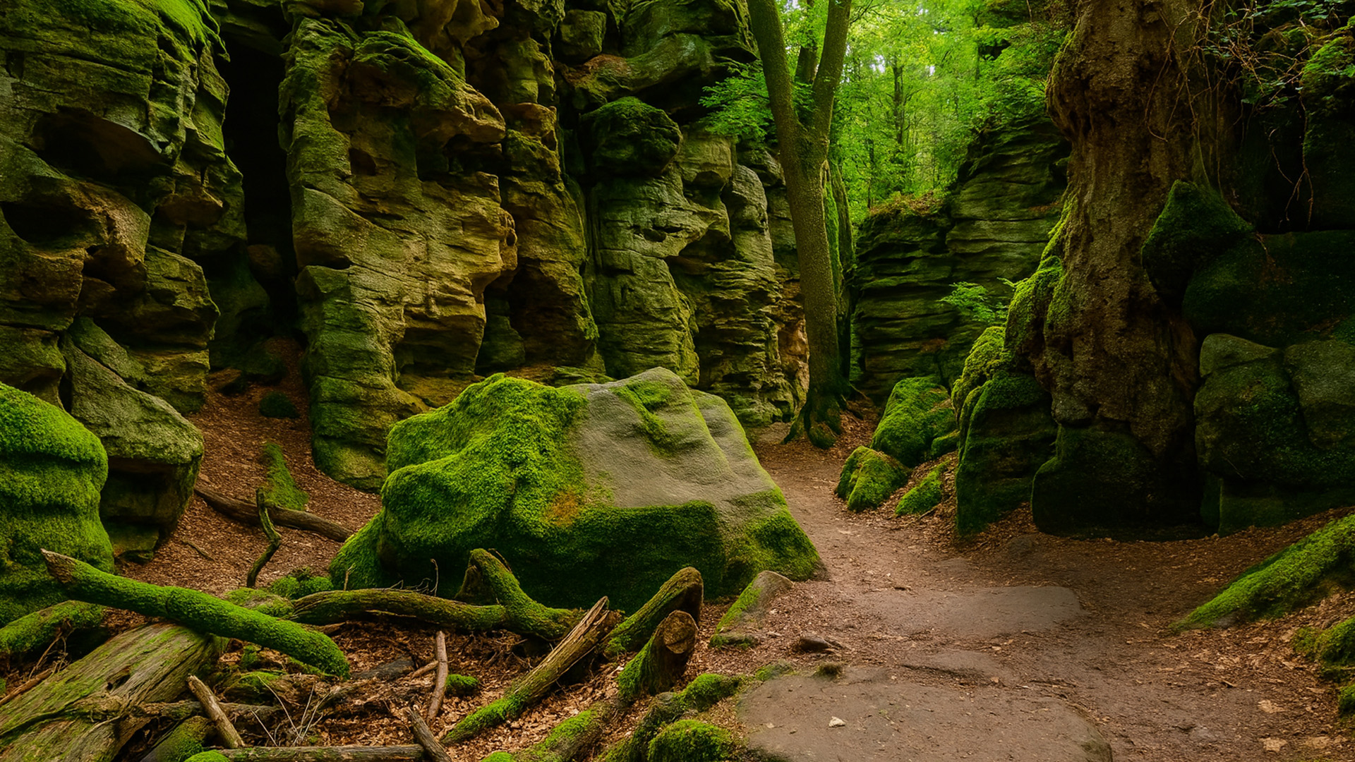 Caminhada pela Garganta do Diabo: Teufelsschlucht na Eifel, Alemanha (4K)