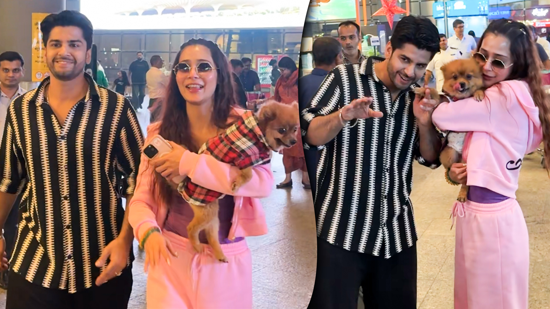 Sara Khan & Krish Pathak: Newly weds return from their romantic vacay ...
