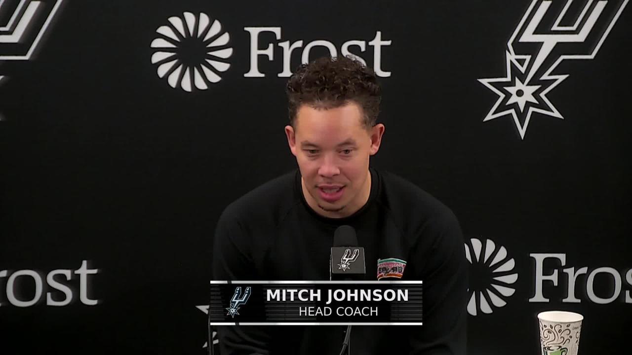 CLE 113, SAS 101: Spurs coach Mitch Johnson full media availability