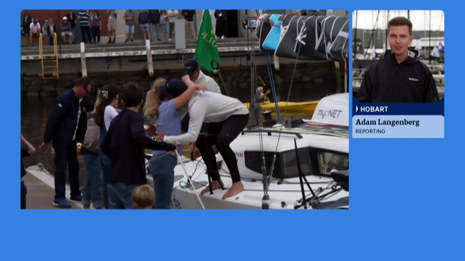 Overall leader switches as boats race ahead of wind change