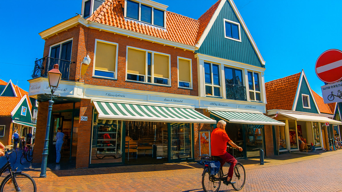 What is daily life like in Volendam’s fishing village?