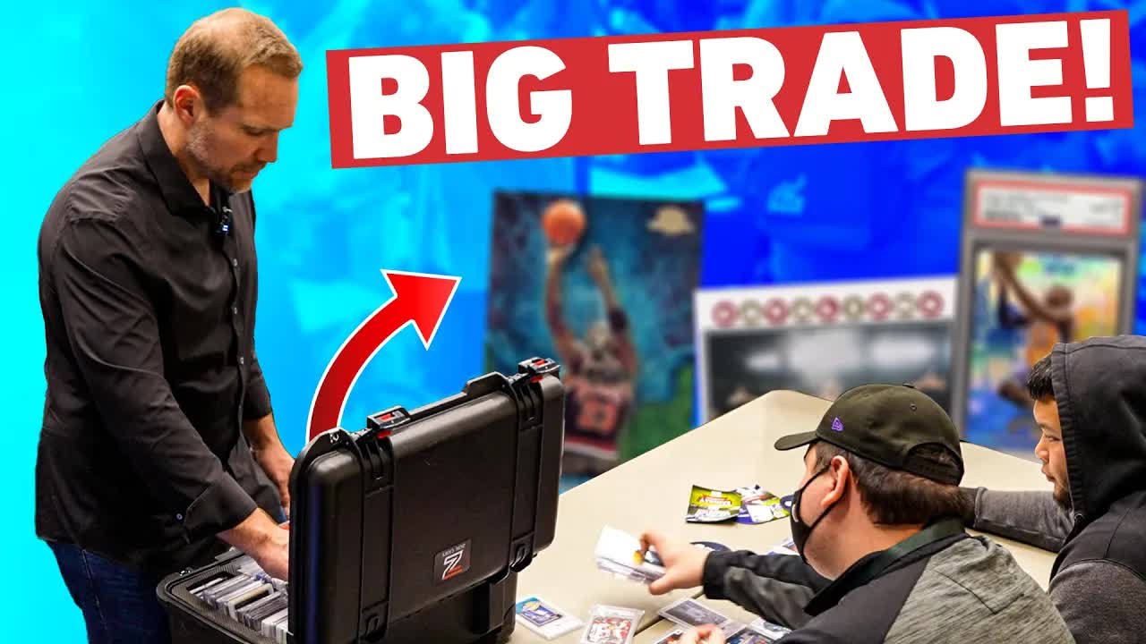 Big trades at Burbank 🔥 Making deals at the hottest new card show!