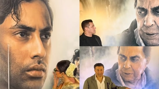 Ikkis premiere: Rekha kisses Big B’s grandson Agastya’s poster ...