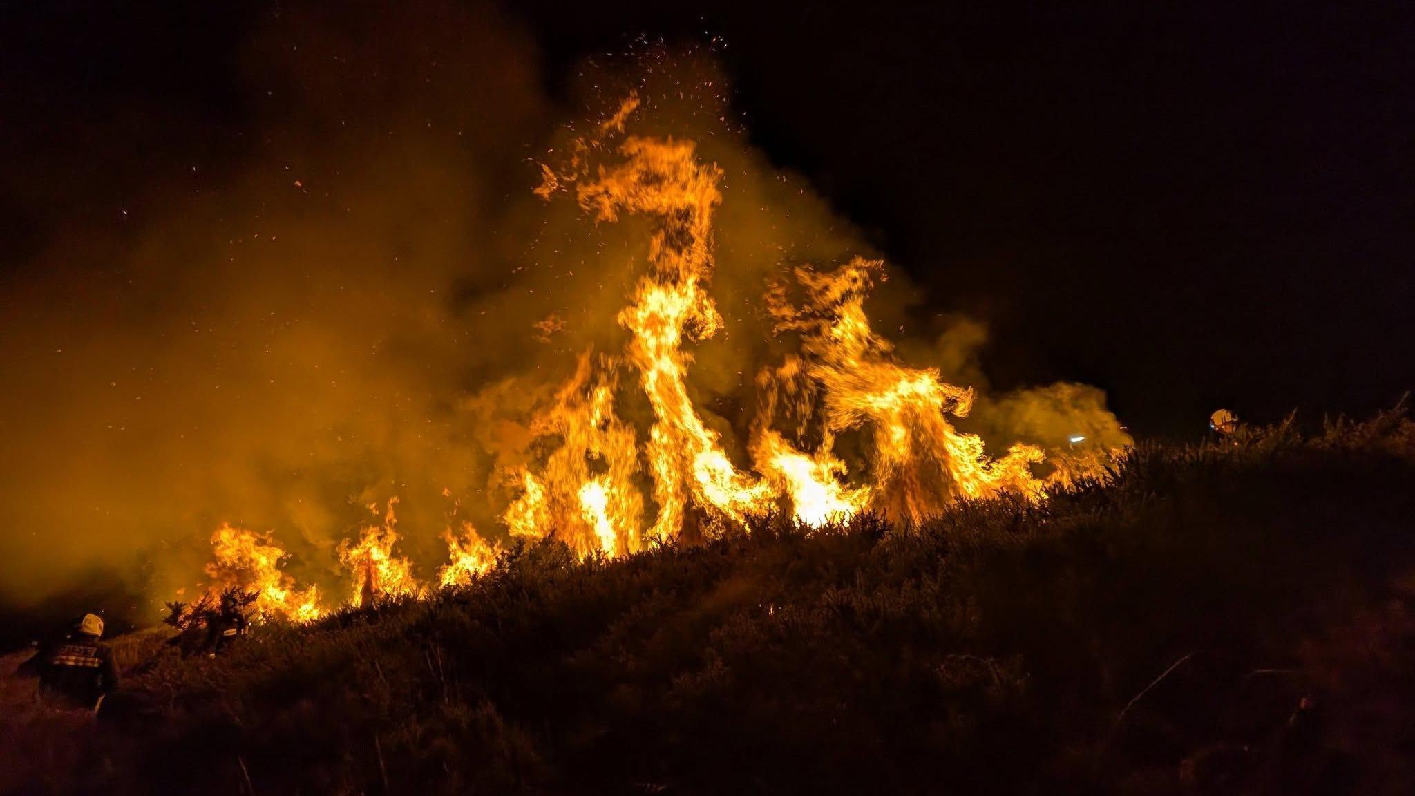 Two gorse fires tackled on same moor