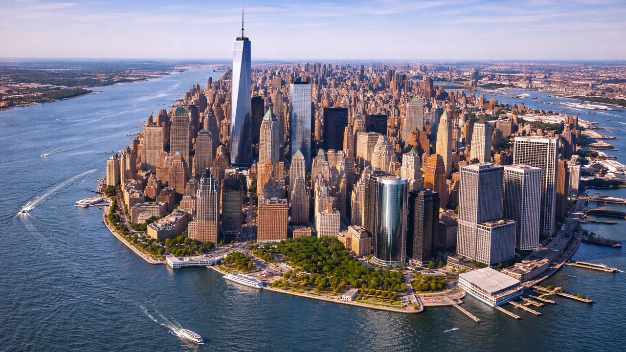 Why does Broadway look so intense from above?