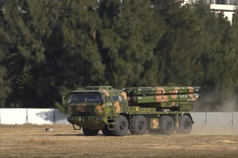 Update: China fires rockets near Taiwan in war games