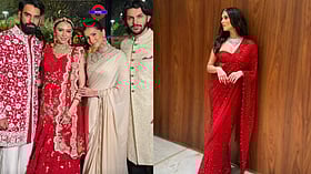 Tara Sutaria glows in ₹2.11 lakh pearl saree at friend's wedding with ...