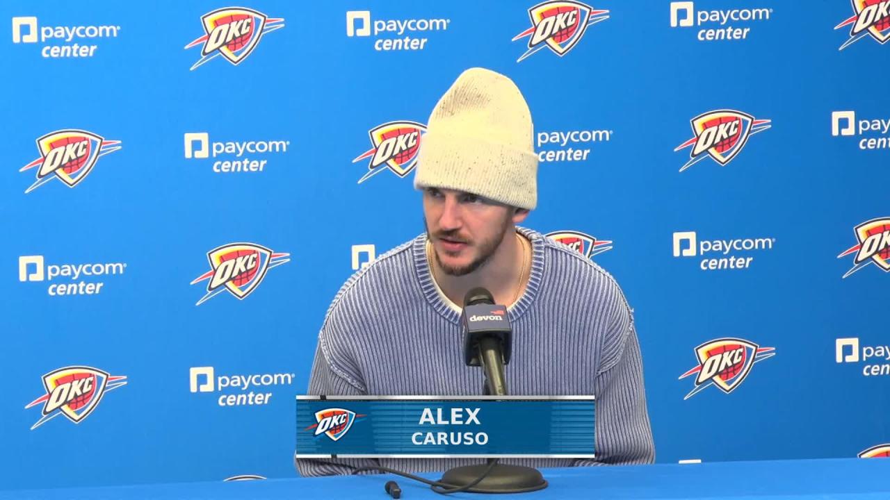 OKC 140, ATL 129: Alex Caruso full media availability