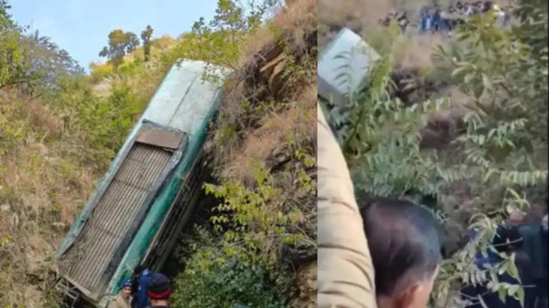 Morning tragedy in Uttarakhand: Bus falls into gorge, several feared dead