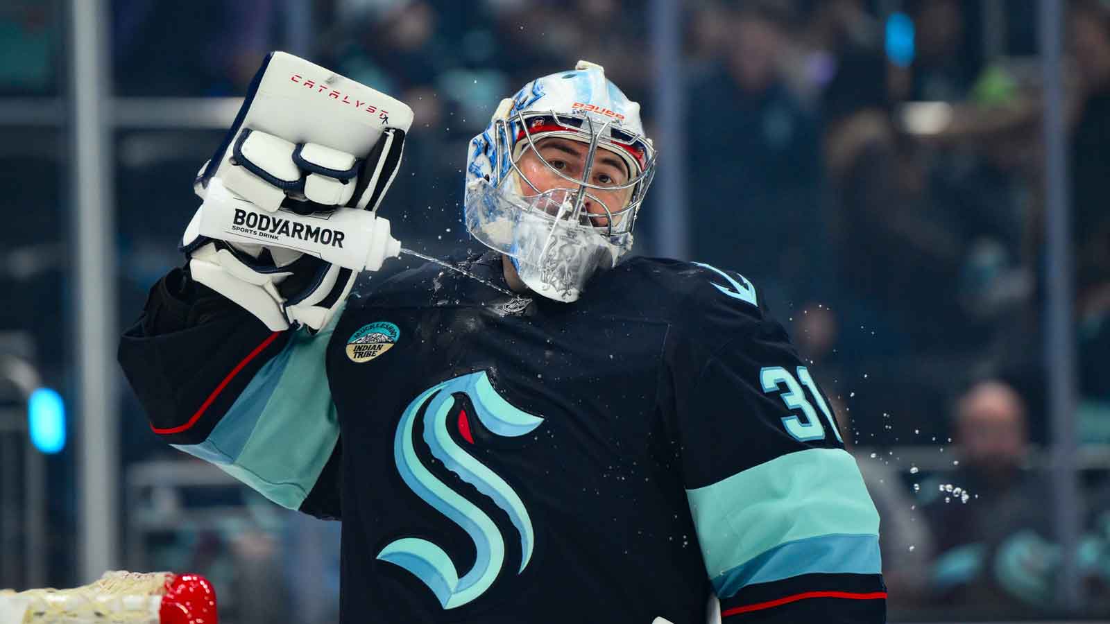 Kraken’s Philipp Grubauer vocal about ‘unbelievable’ win over Flyers