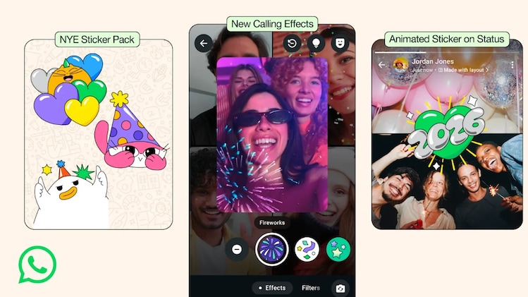 WhatsApp drops festive update for 2026: New stickers, video call ...