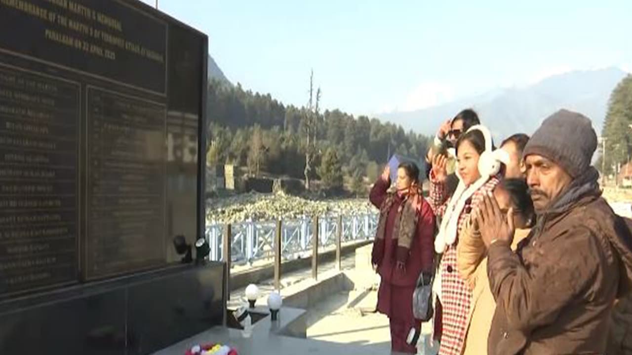 Pahalgam: Tourists pay homage at Shaheed Marg memorial for terror victims