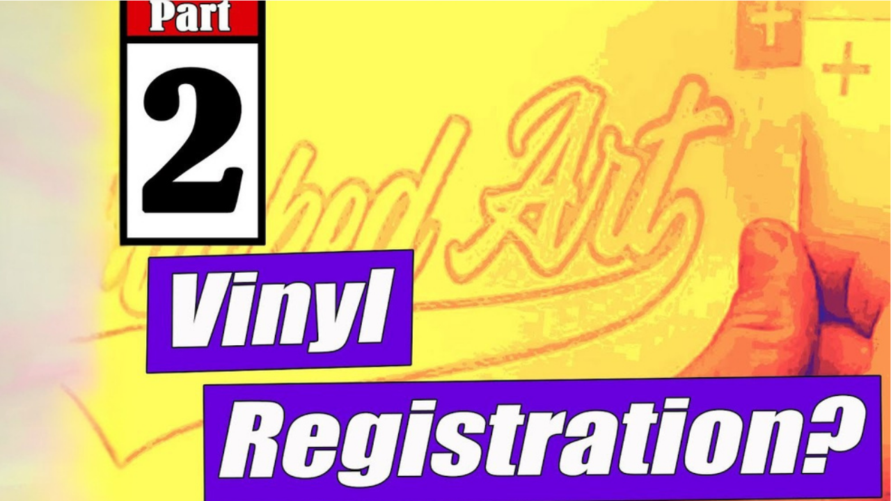 Airbrush tutorial: Register multiple vinyl paint masks part 2