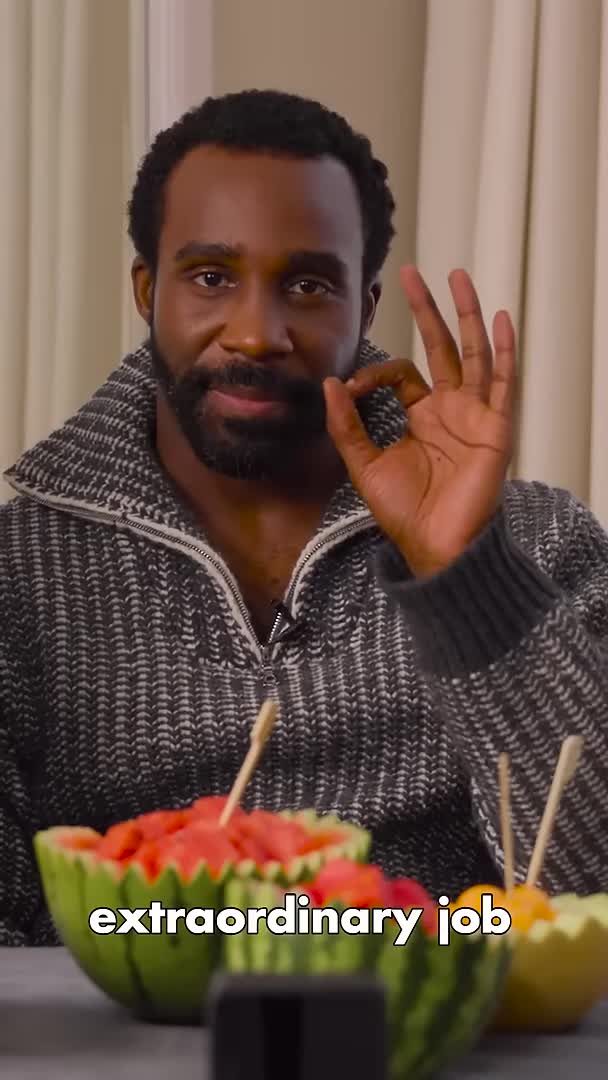 We made the Severance cast their own melon heads!