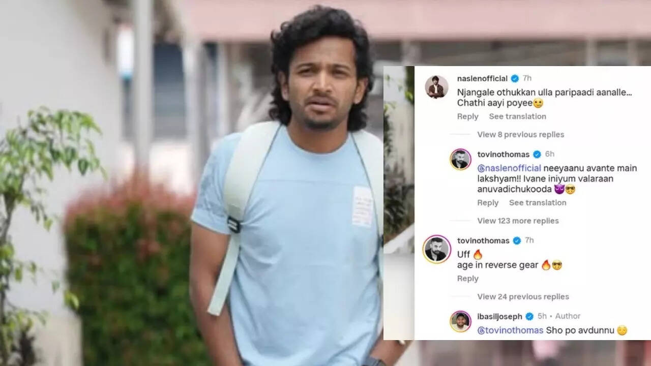 Basil Joseph’s new look: Naslen smells a 'conspiracy'; Tovino jokes ...