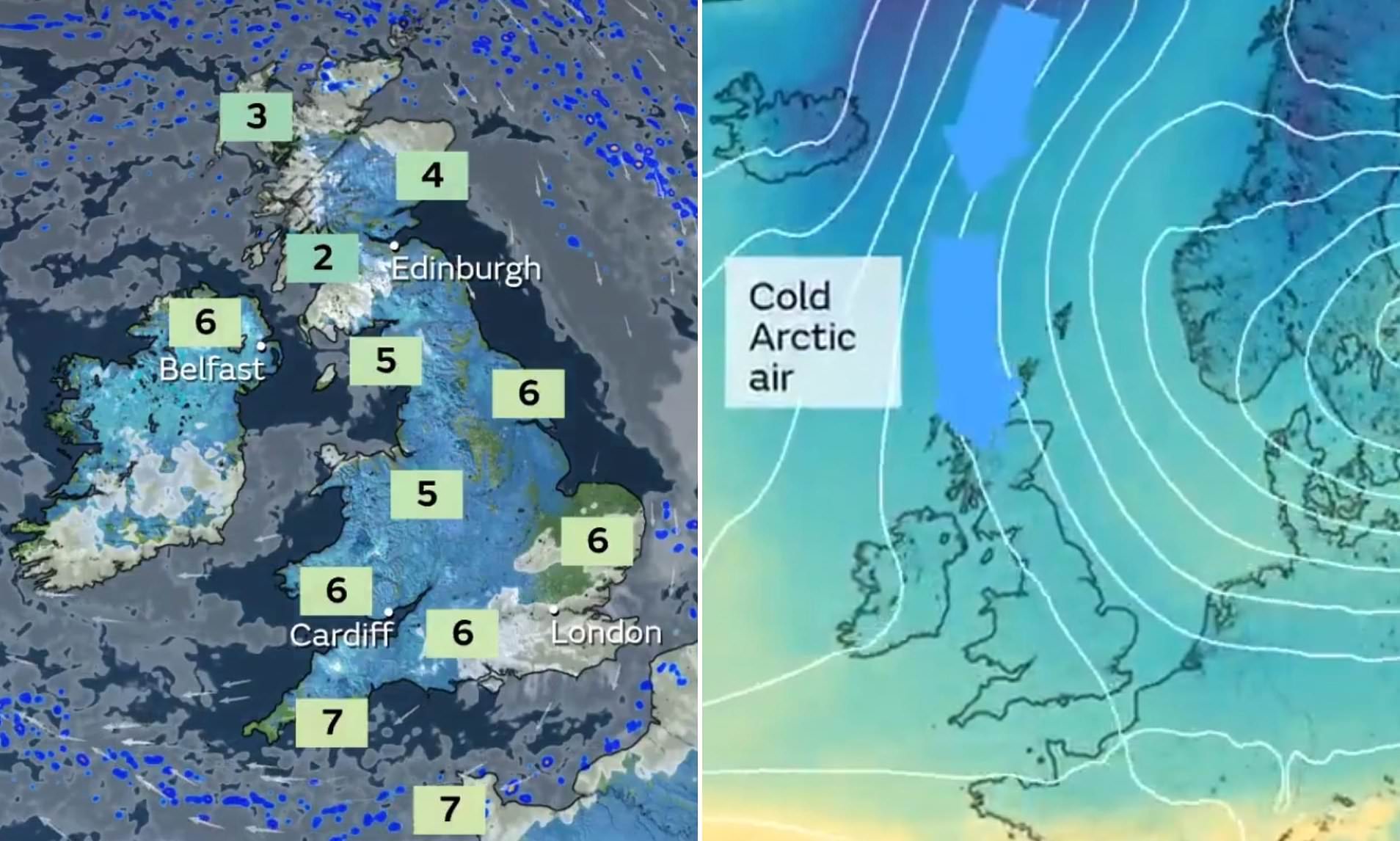 Met Office issues snow warning as New Year brings Arctic freeze with ...