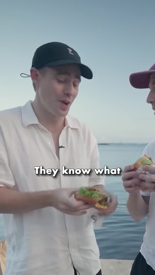 Brits try Jollibee's certified Angus beef burger!