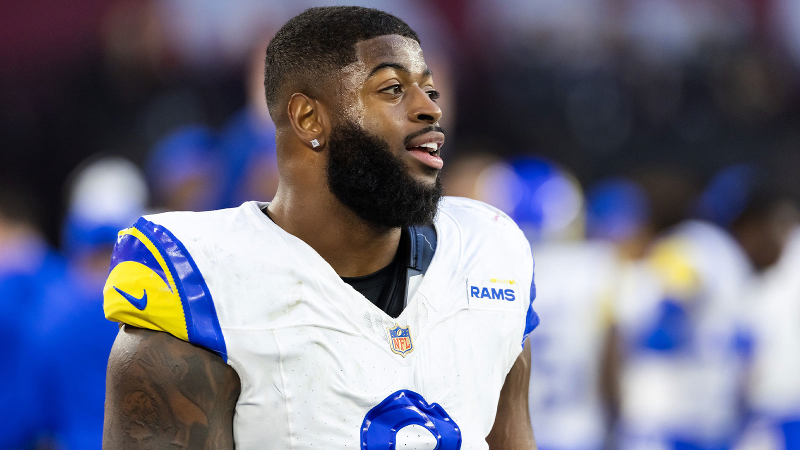 Jared Verse sends perfect message to Falcons bench after blocked FG TD ...