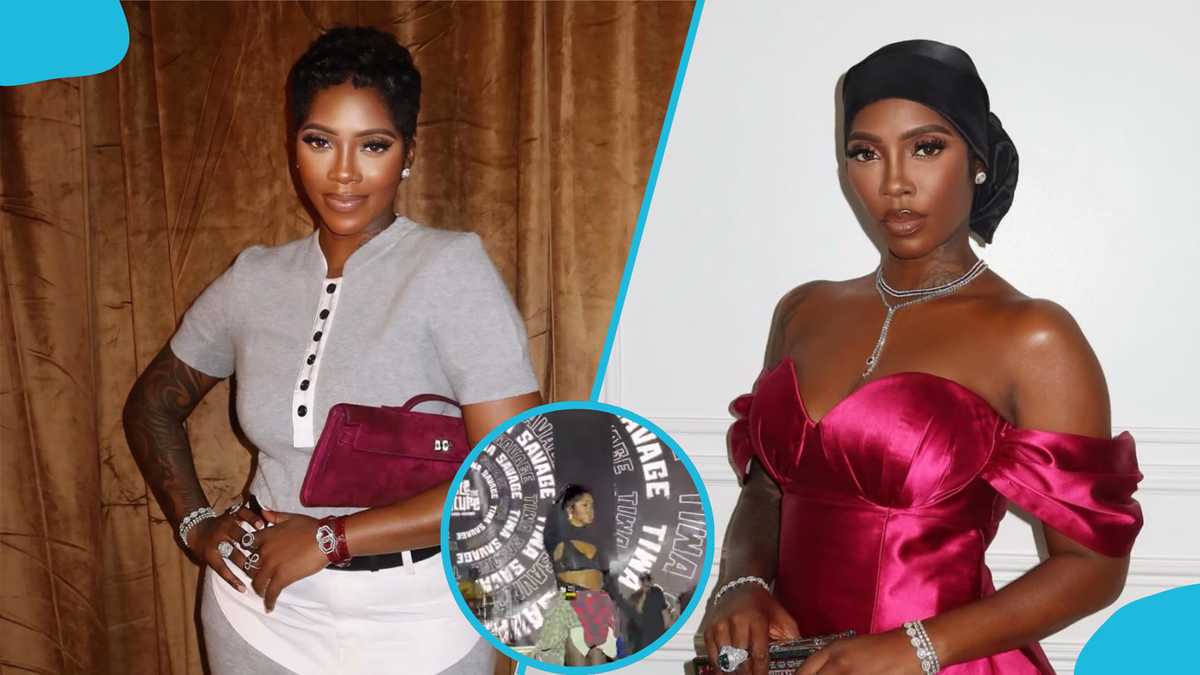 Tiwa Savage exposes too much as she suffers huge dress fails at the ...