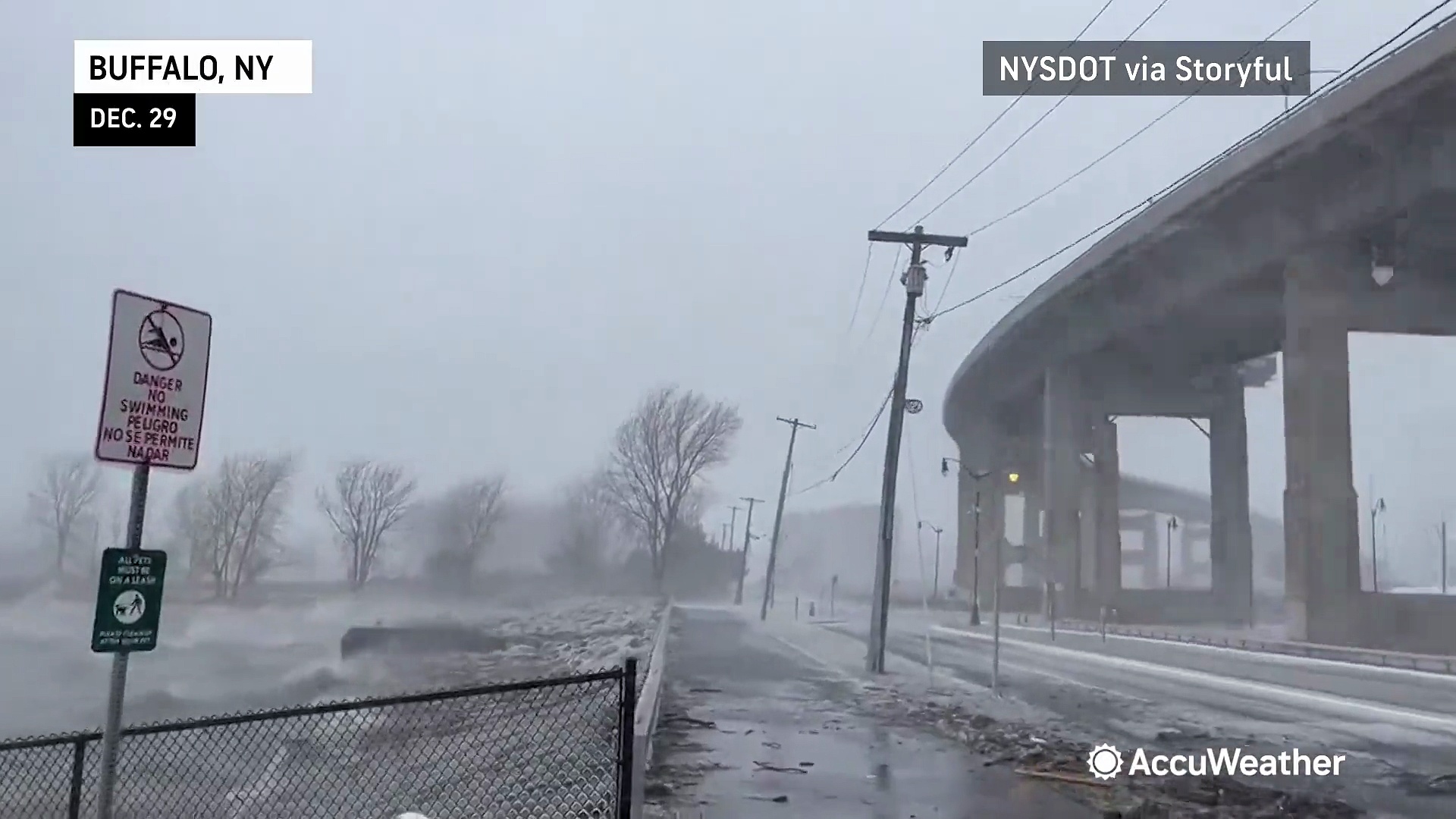 Wintry weather wallops upstate New York
