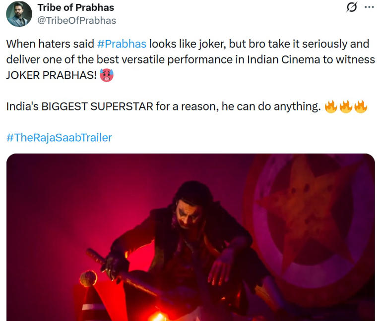 The Raja Saab: Prabhas' joker look sparks debate, fans recall Arshad ...