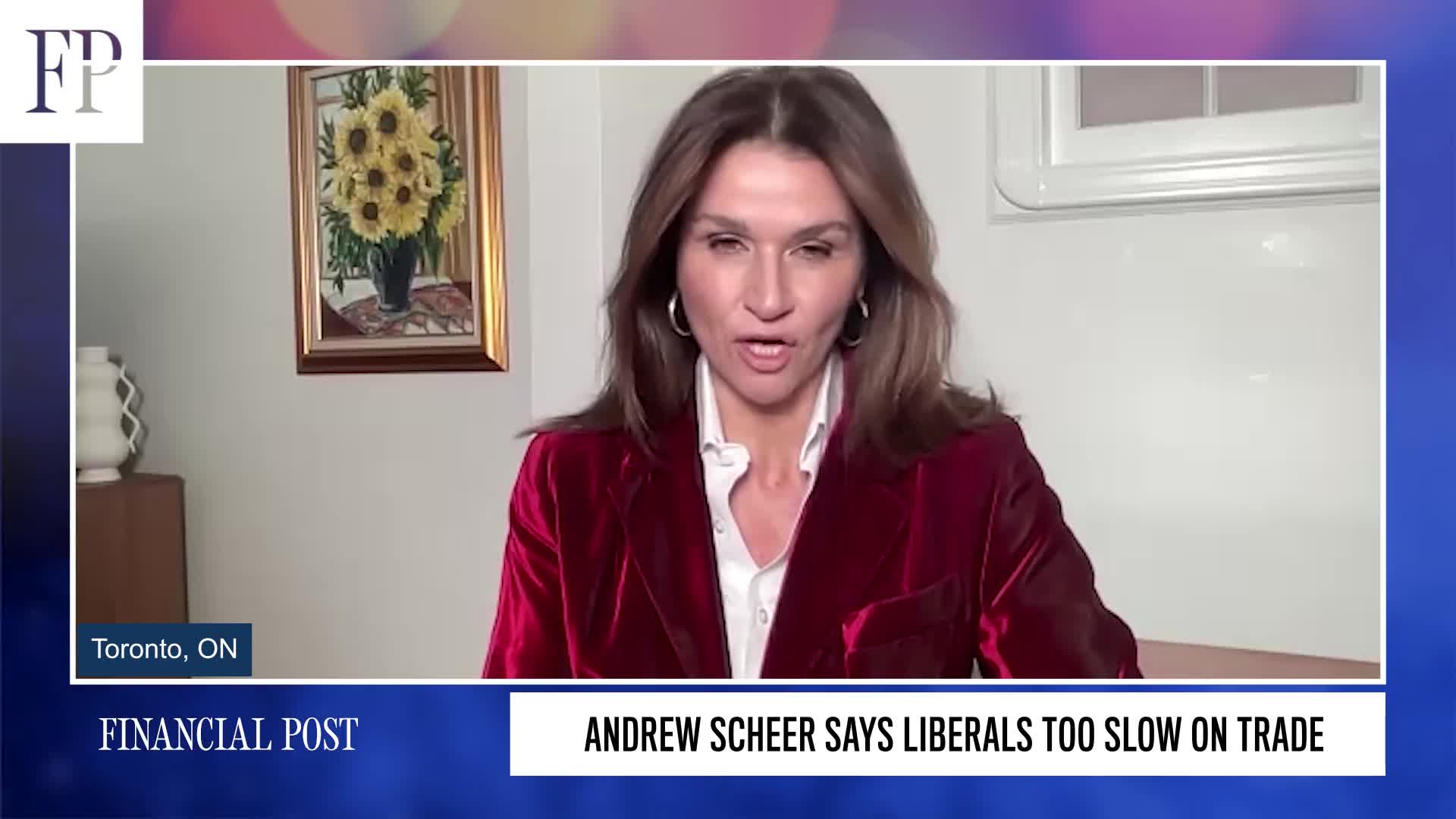 Andrew Scheer says Liberals too slow on trade