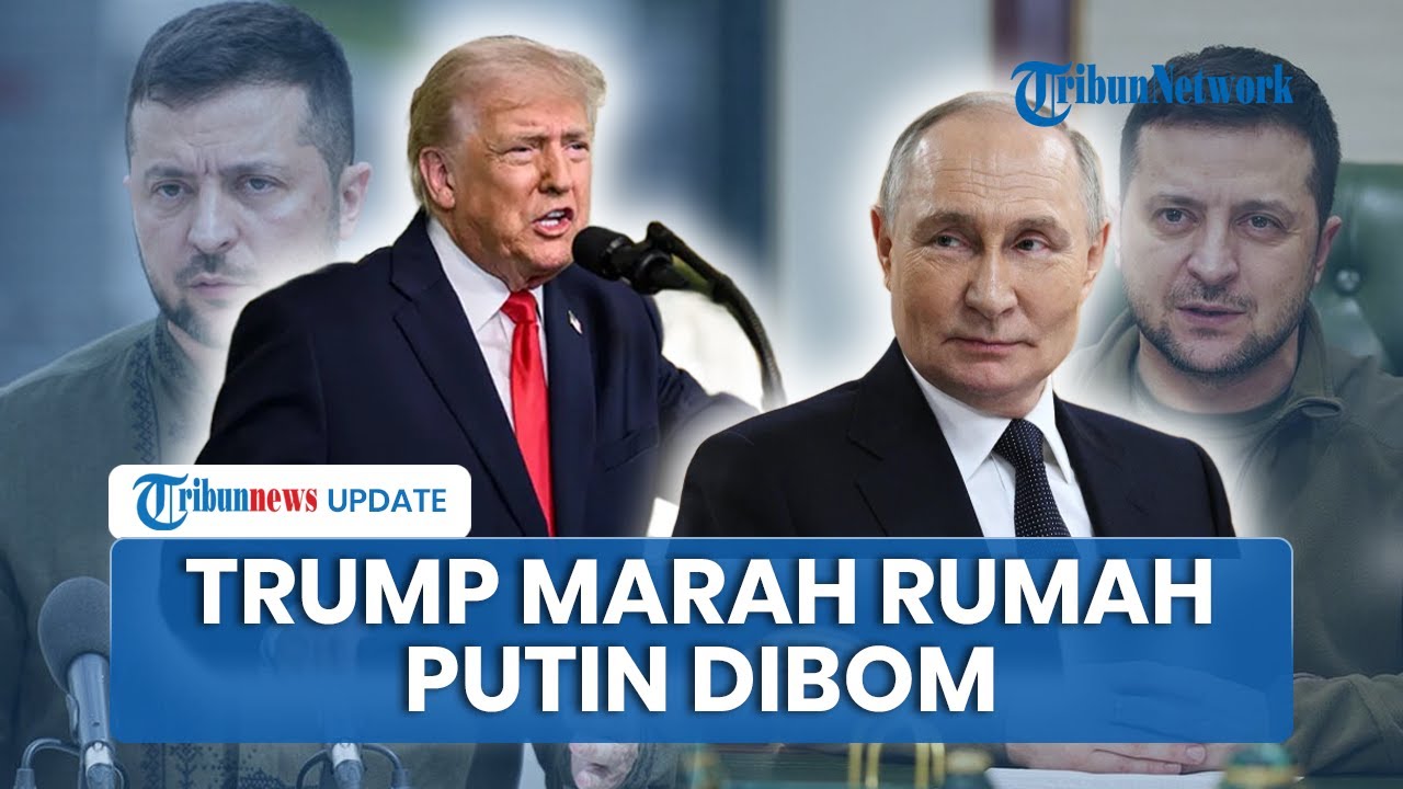 Trump marah seusai Ukraina diduga bombardir rumah Putin pakai 91 drone ...