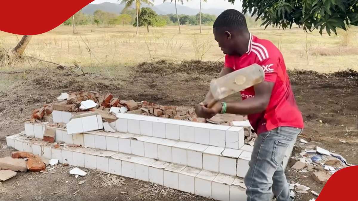 Man demolishes dad's grave 24 years after burial to give it new look