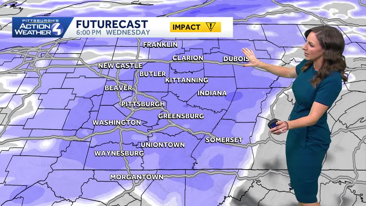 Impact day: AM snow squalls and gusty winds
