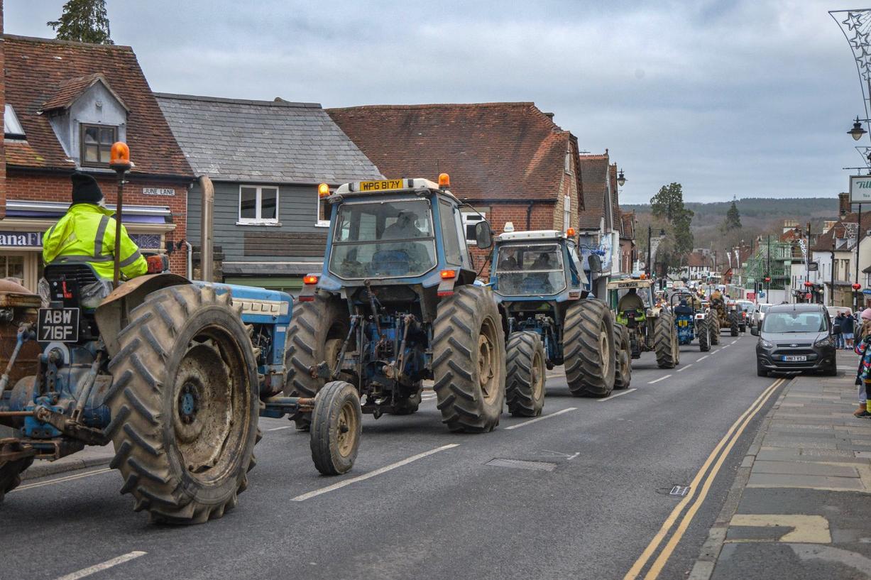 Midhurst tractor run hailed a success after £3,000 donation target ...
