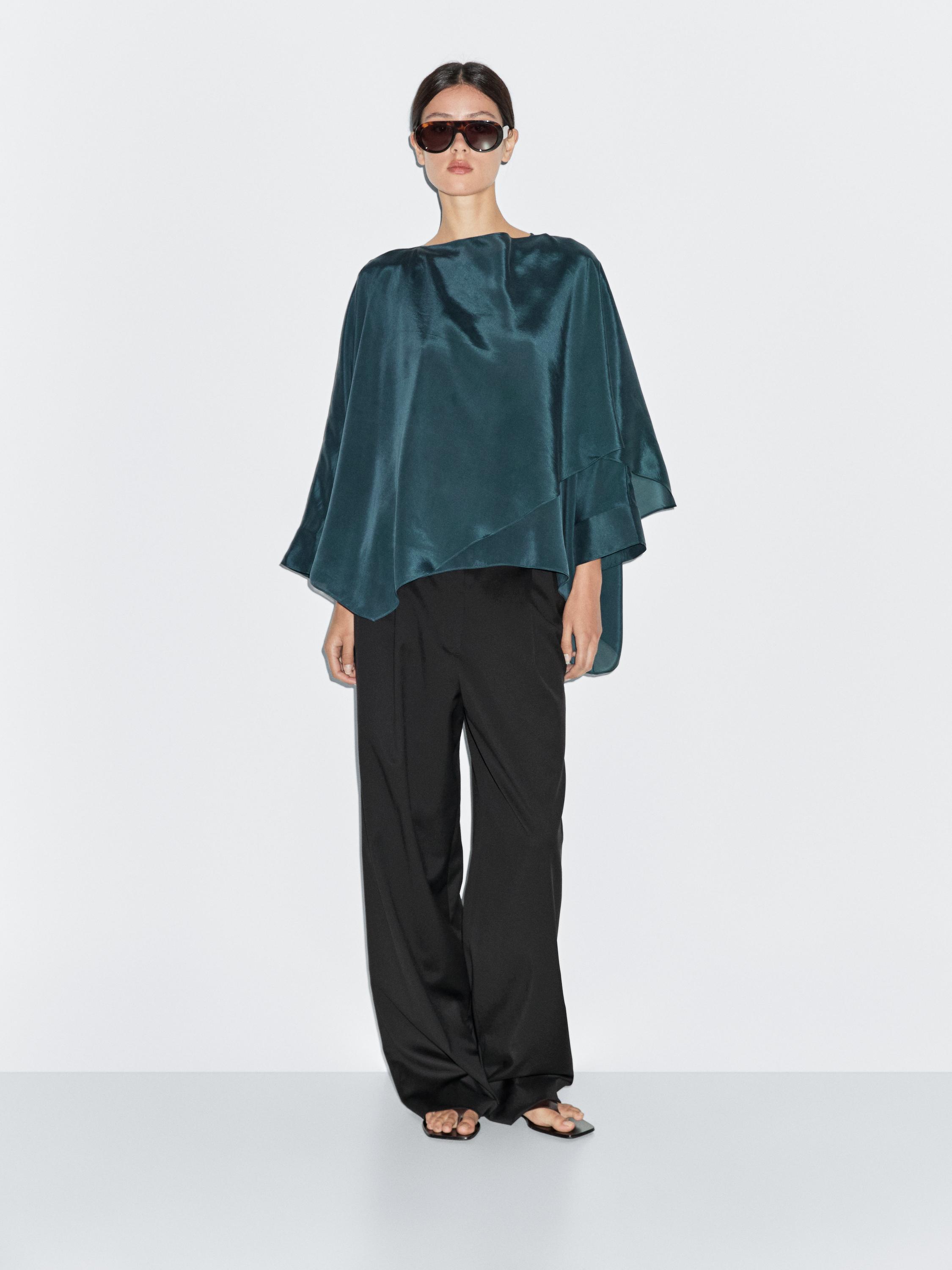 Winter's new cape blouse trend is all about old school glamour – M&S ...