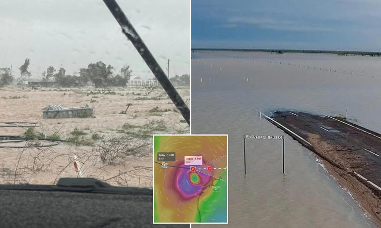 One person dies in north Queensland floods - as Cyclone Hayley makes ...