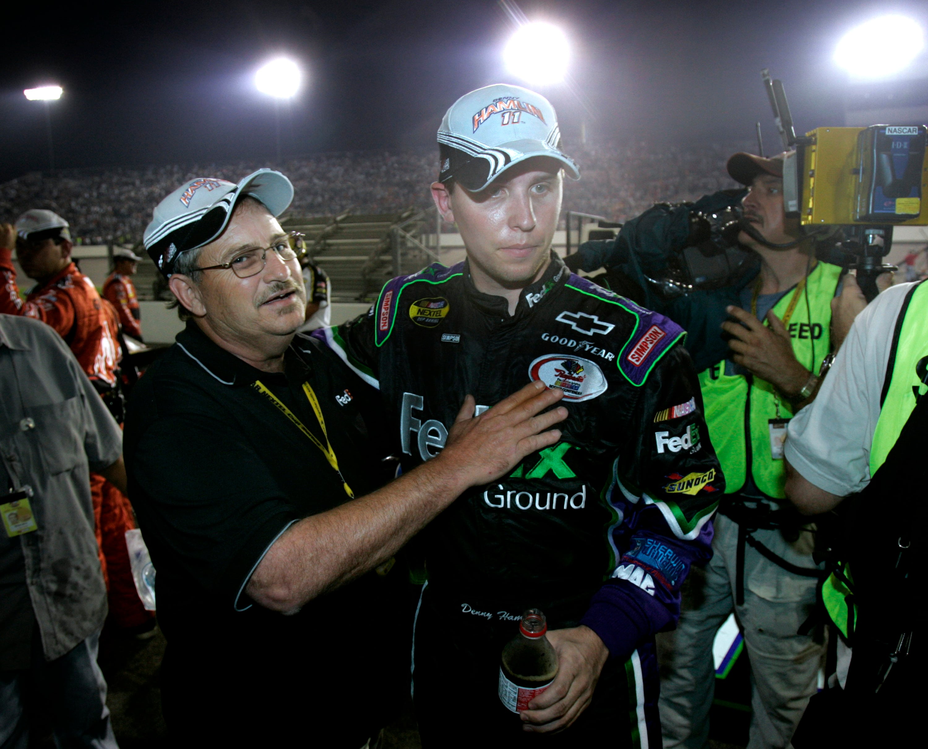NASCAR driver Denny Hamlin dedicated emotional race win to dad 2 months ...