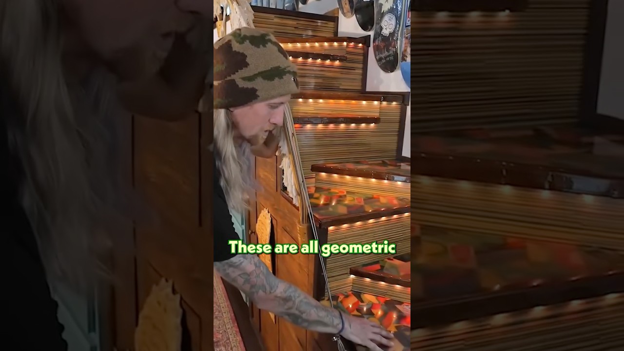 Transforming skateboards into stunning tiny house details