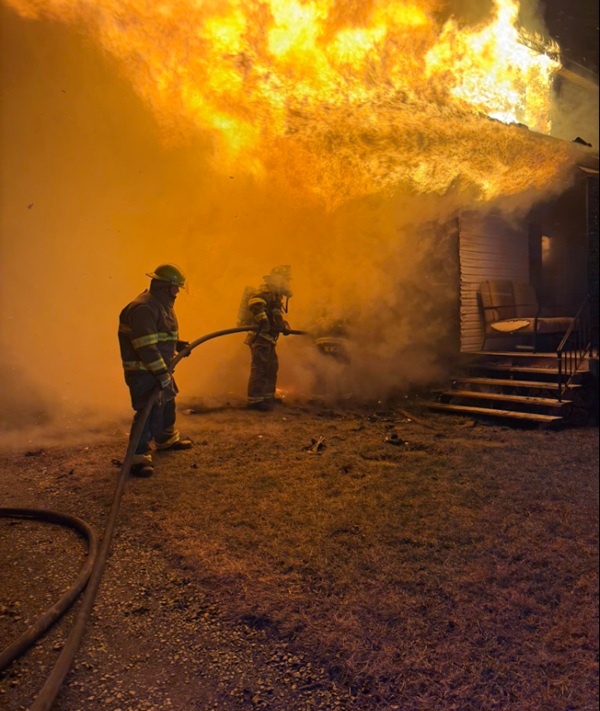 Destructive structure fire in Craig County