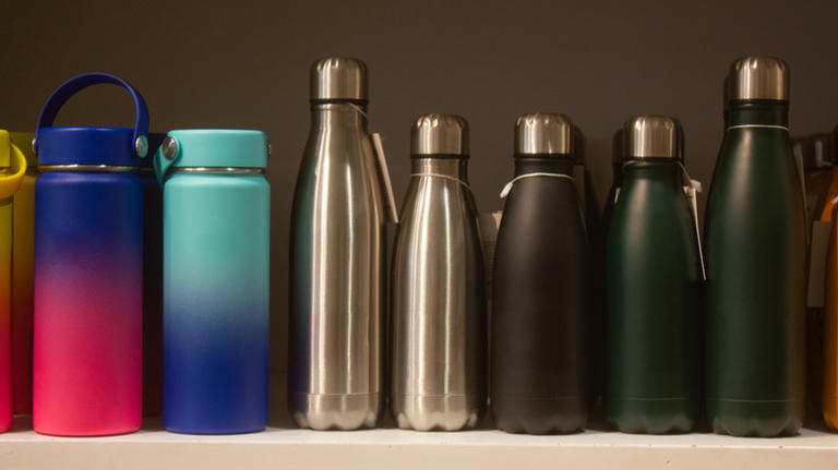 Declutter reusable water bottles with this Dollar Tree item