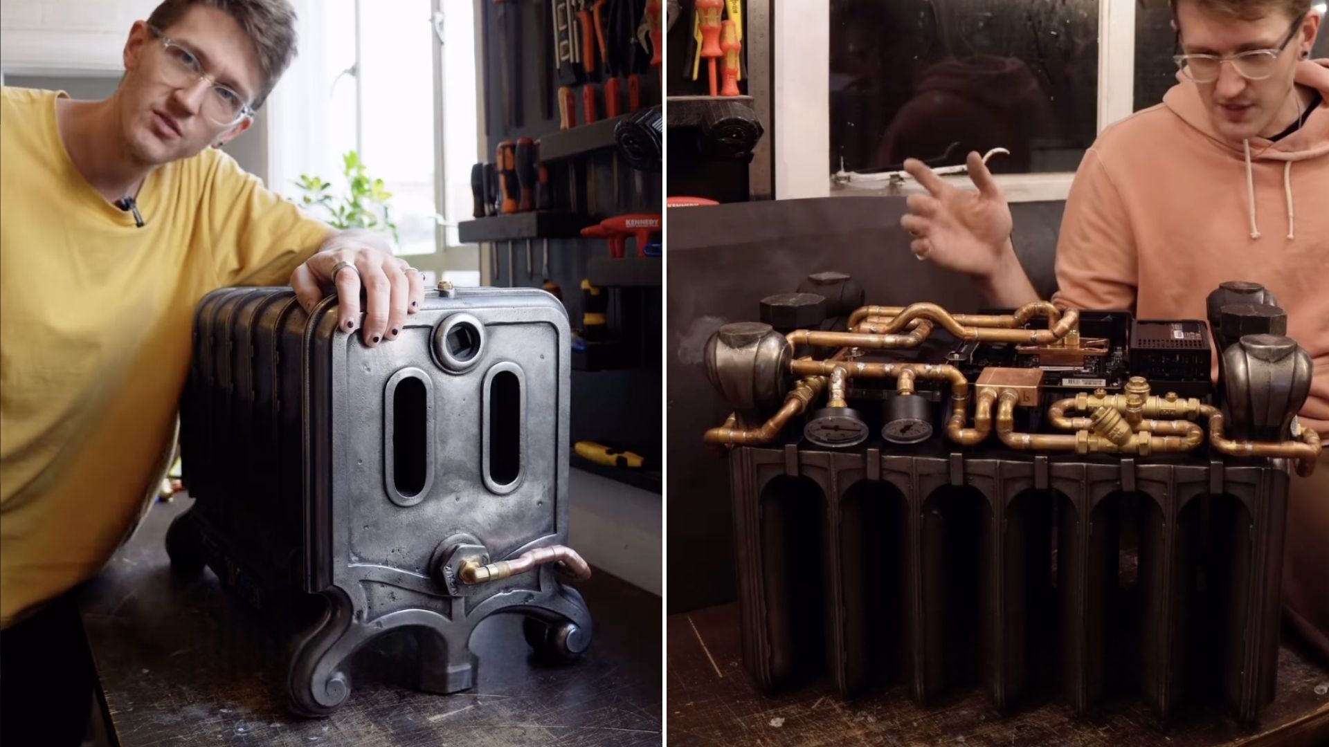 Video: Victorian-era cast iron radiator repurposed as cooling system ...