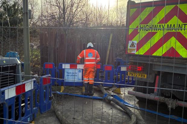 Work to repair burst city water pipe could last until next week
