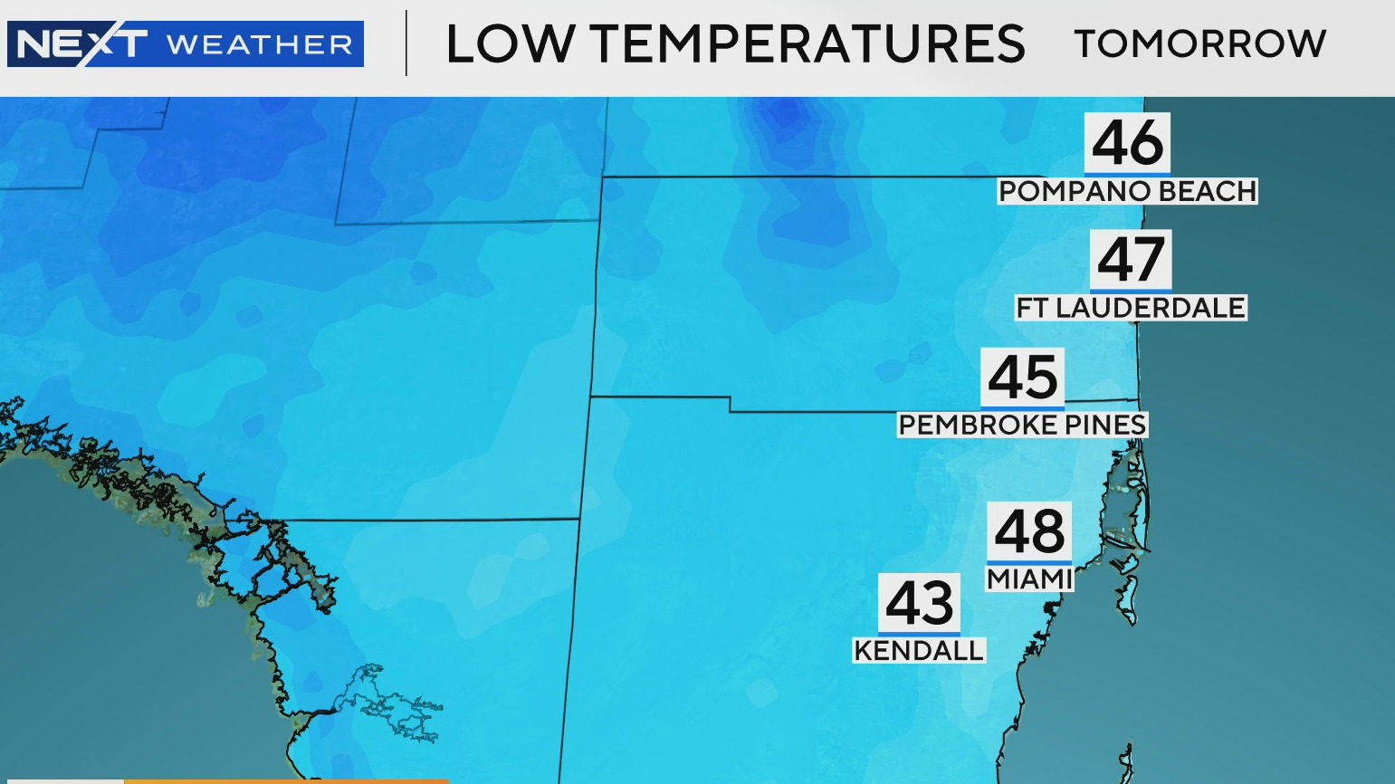 Cold weather shelter opening in Broward as temperatures start to tumble