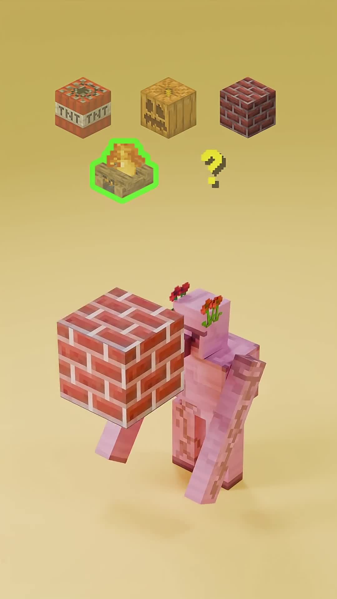 Minecraft mobs vs real life crazy blocks satisfying 3D cloth and fluid ...