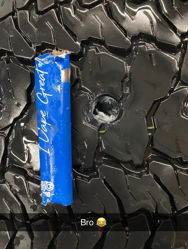 Mechanic dumbfounded after discovering cause of customer's flat tire ...