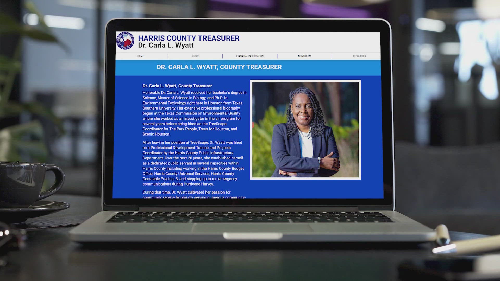 Harris County treasurer out on bond after being charged with burglary ...