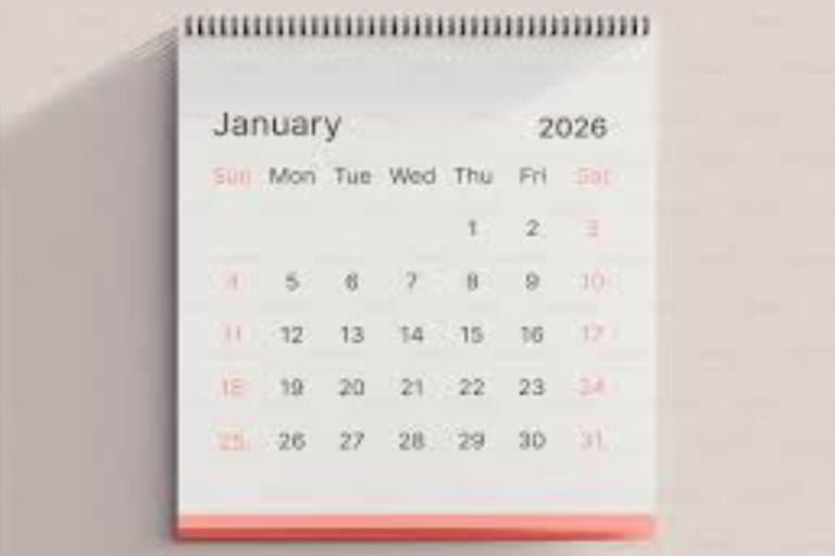 Kalender Januari 2026 lengkap dengan tanggal merah libur nasional
